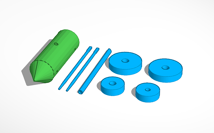 3D design Balloon Car (Minus Balloon + Foam to attach wheels to axle ...