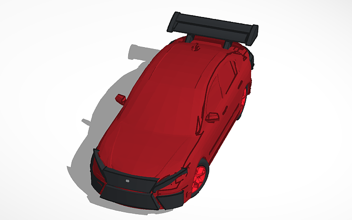 3D design Honda Civic Type R - Tinkercad
