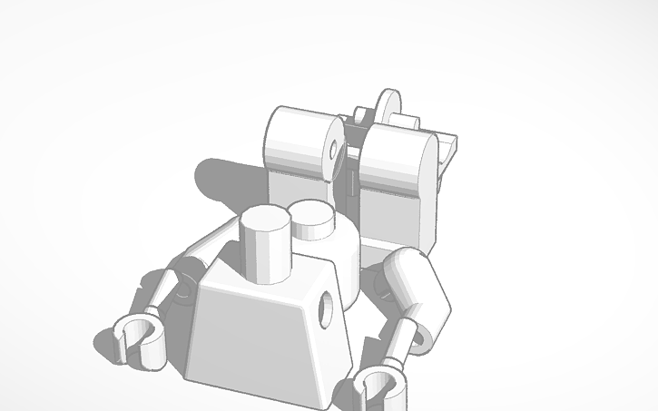 3D design Basic lego minifigure - Tinkercad