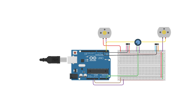 Circuit design Automatic Car Wiper System - Tinkercad