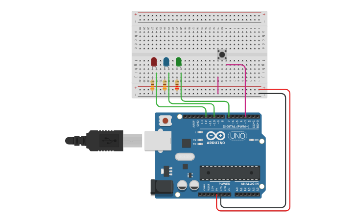Circuit design Arduino Port Manipulation_P1 - Tinkercad Circuit design Arduino Port Manipulation_P1 - Tinkercad