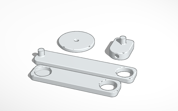 3D design Double Pendulum - Tinkercad