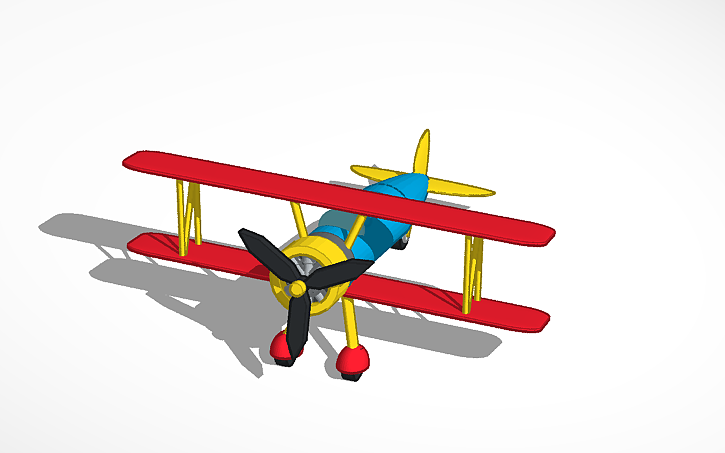 3D design propeller plane - Tinkercad