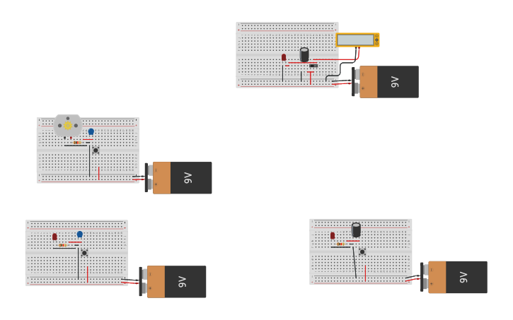 Circuit design breadboard and capacitor | Tinkercad