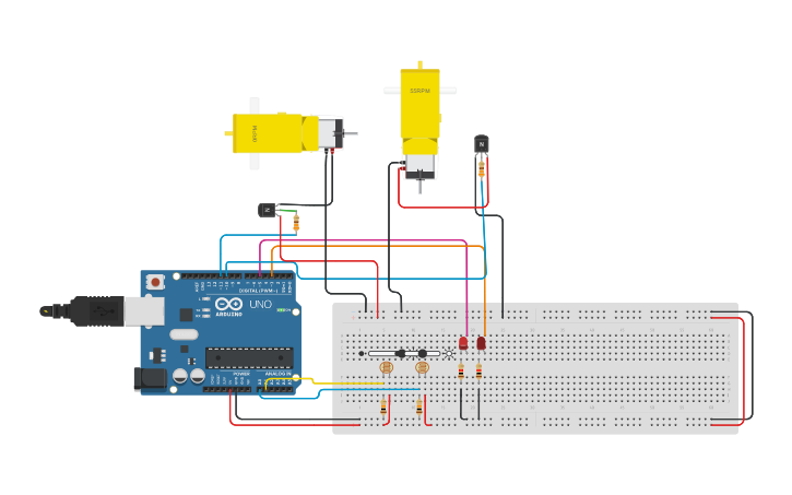 Circuit design LAZO CERRADO - Tinkercad
