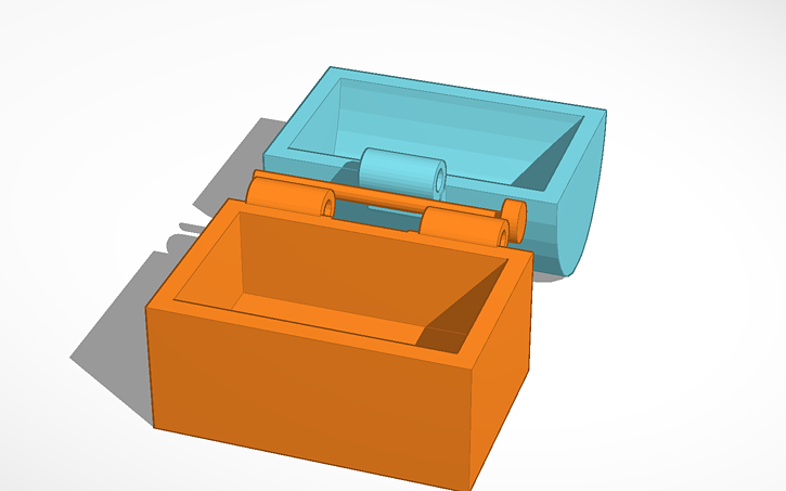 3D design treasure chest - Tinkercad