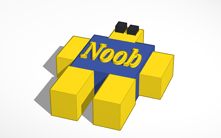 3D design Noob roblox - Tinkercad