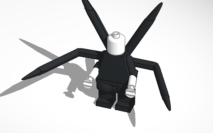 3D design Lego slender man - Tinkercad