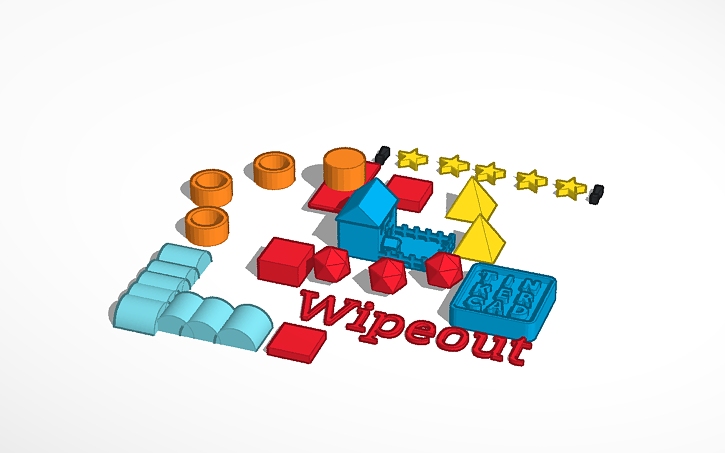 3D design TinkerCad Wipeout | Tinkercad
