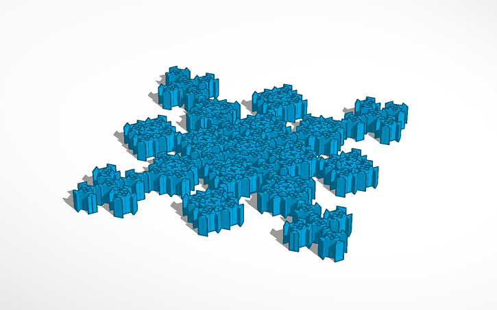 3D design Snowflake - Tinkercad