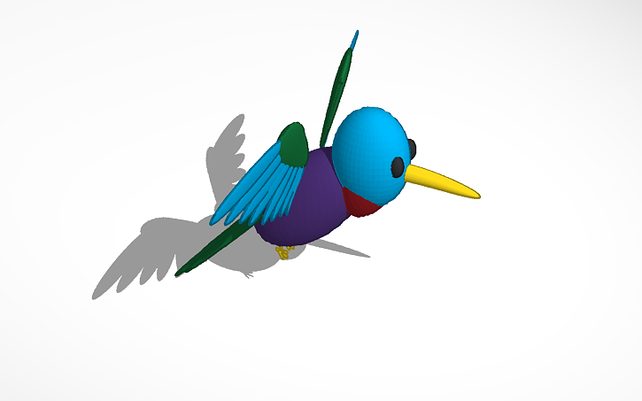 3D design Hummingbird - Tinkercad