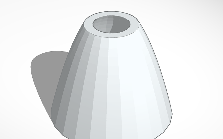 3D design vase - Tinkercad