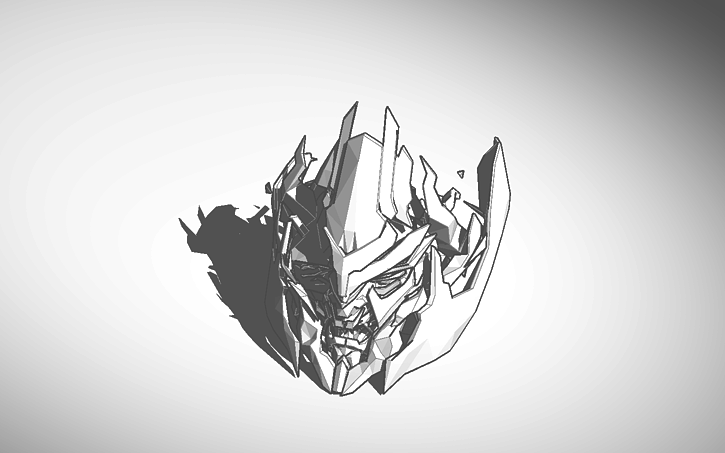3D design Megatron Head - Tinkercad
