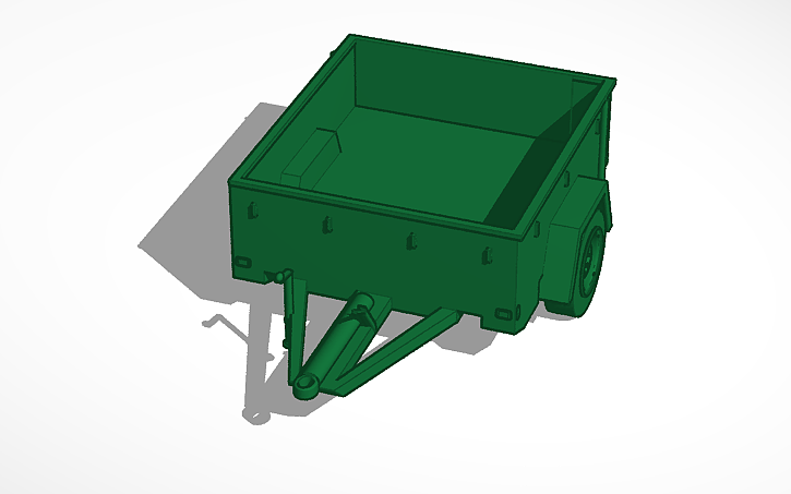 3D design 3_4 Tonne Trailer - Tinkercad