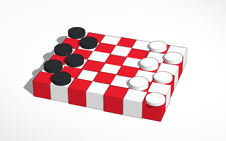 3D design Copy of MY CHECKER BOARD | Tinkercad
