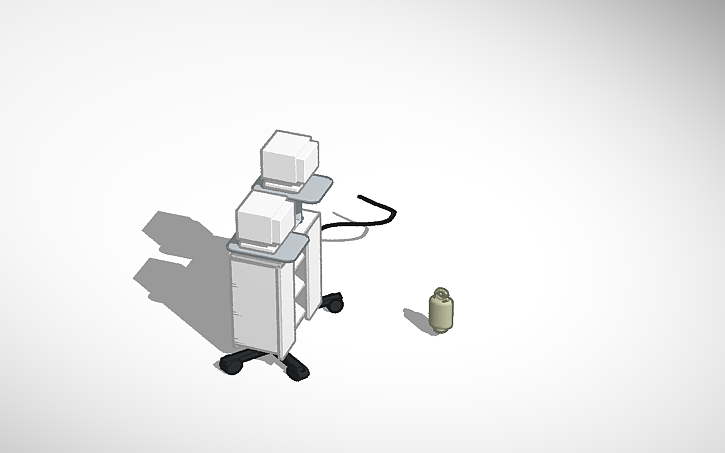 3D design medical monitor - Tinkercad