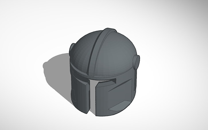 3d Design Custom Mandalorian Helmet Tinkercad