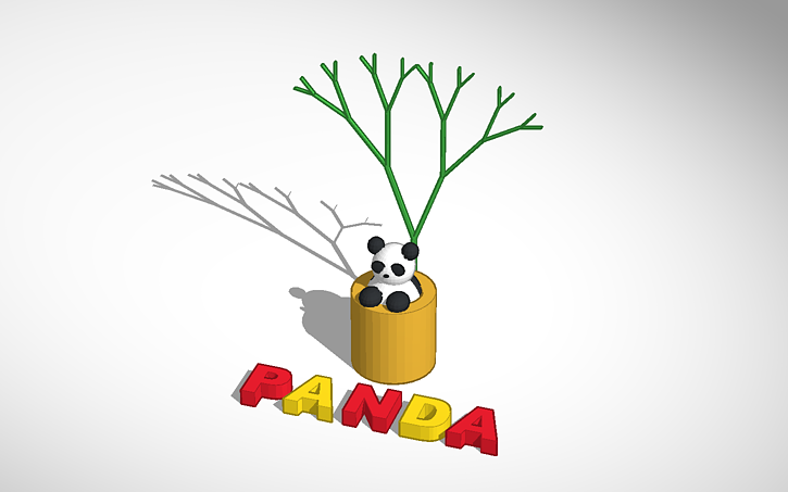 3D design Panda | Tinkercad