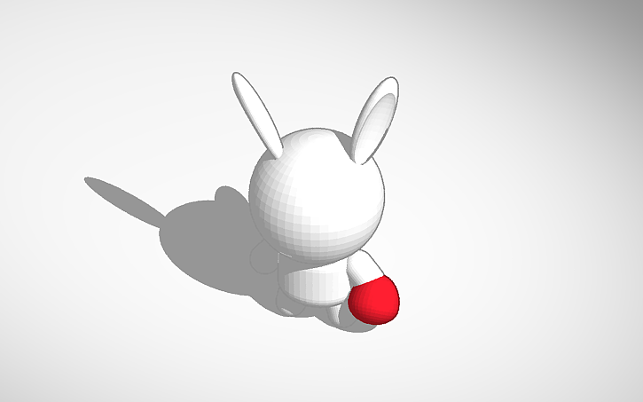 3D design Easter Bunny - Tinkercad