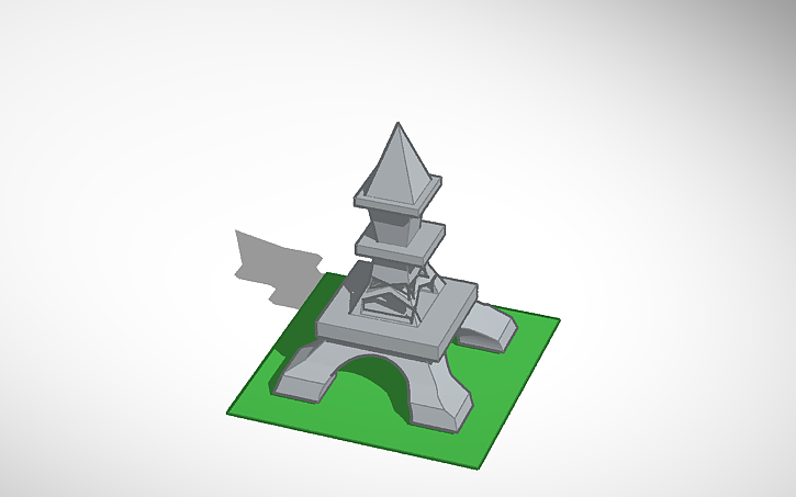 3D design Eiffel Tower | Tinkercad