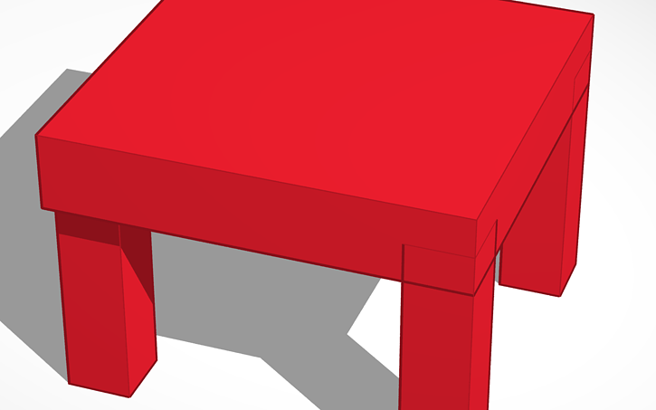 3D design Table - Tinkercad