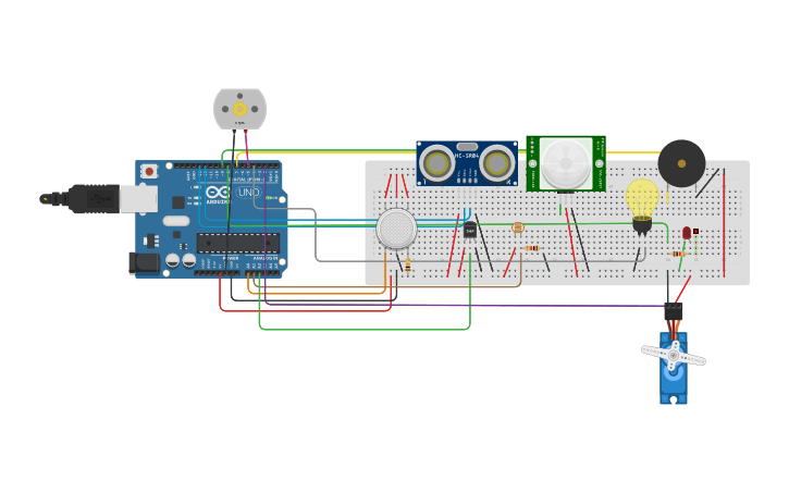 Circuit design Combined Project - Tinkercad