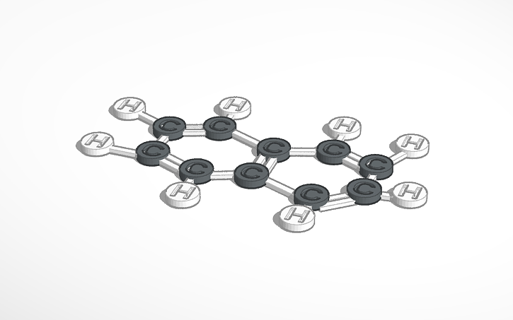 3D design Naphthalene Brendan Bradley - Tinkercad