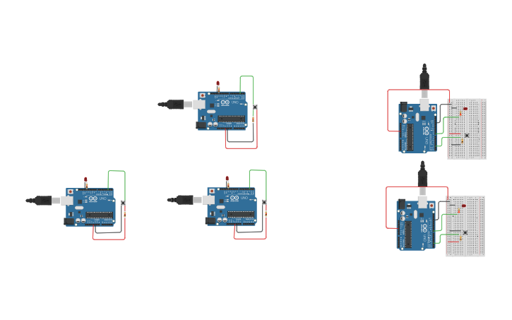 Circuit design 센서활용_풀업,풀다운코드 - Tinkercad