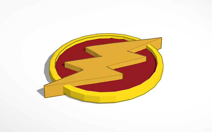 3D design flash logo - Tinkercad