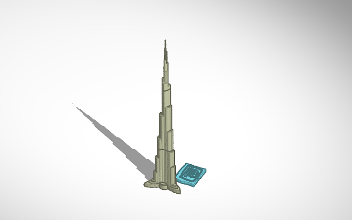 3D design Burj Khalifa - Tinkercad