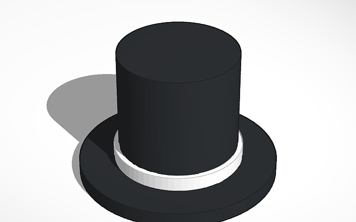 3D design Top Hat - Tinkercad
