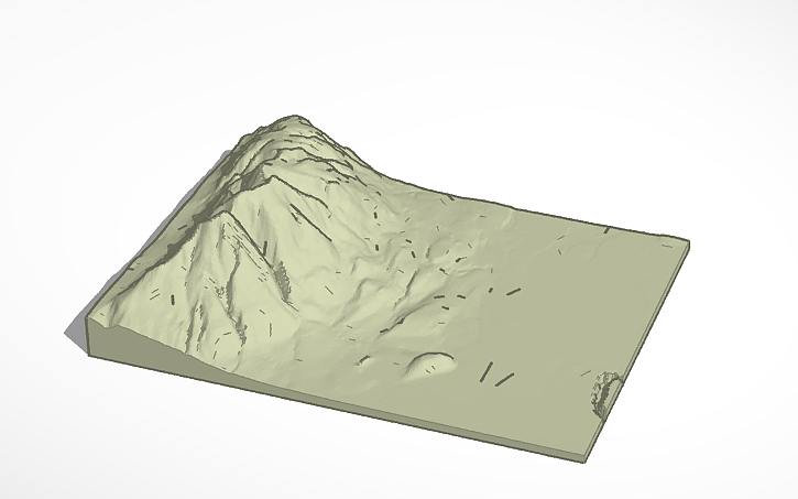 3D design Mt. Susitna - Tinkercad