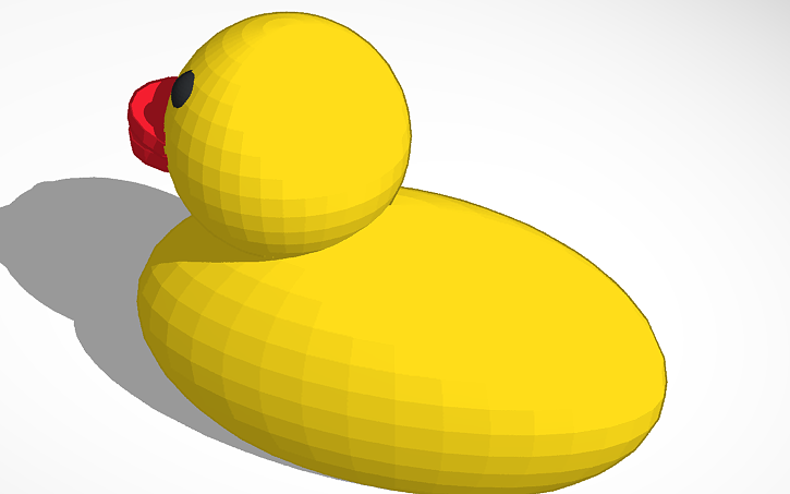 3D design Yellow Duck #Tinkercad-3D-Diary - Tinkercad