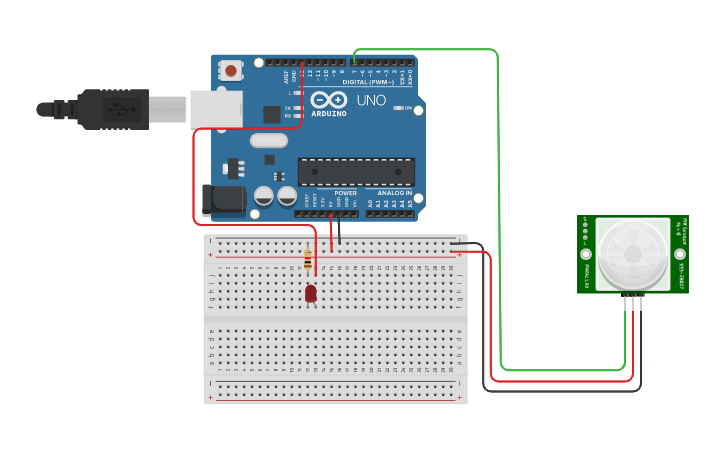 Circuit design TP 13 de Rocio Salguero programación con Arduino | Tinkercad