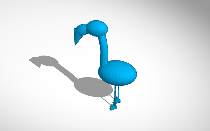 3D design Flamingo - Tinkercad