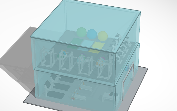 3D design gym espacial - Tinkercad