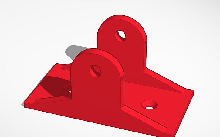 3D design Pivot Bracket/Mount - Tinkercad