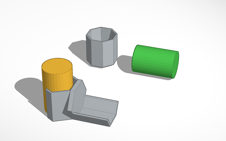 3D design Movable support for agility - Tinkercad