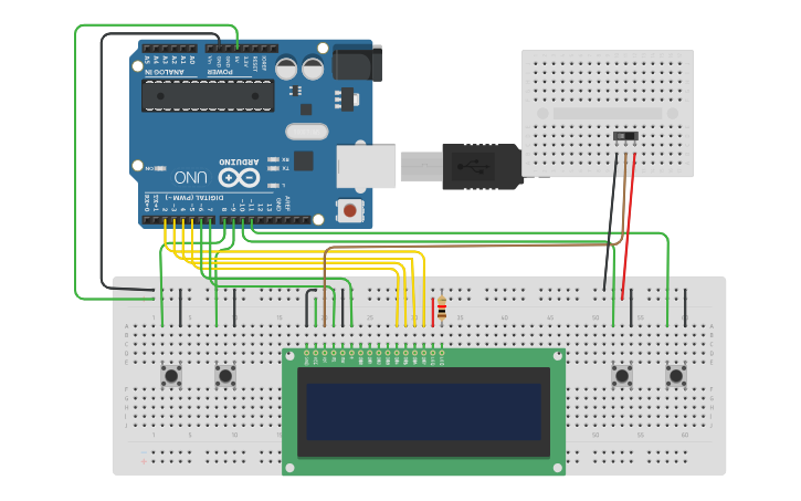 Circuit design ping pong ball game using ARDRUINO - Tinkercad