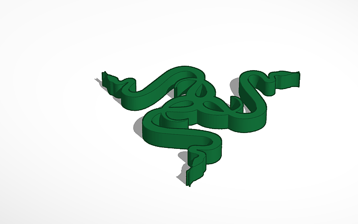 3D design Razer Logo 3D | Tinkercad