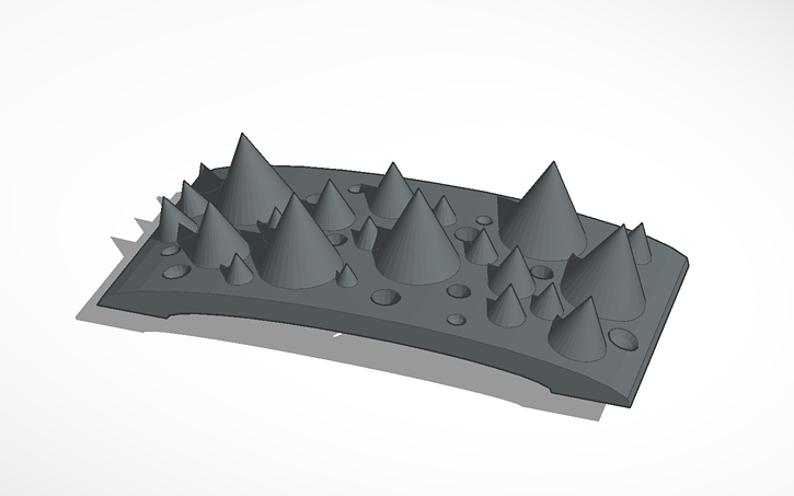 3D design Spiky Belt Buckle | Tinkercad