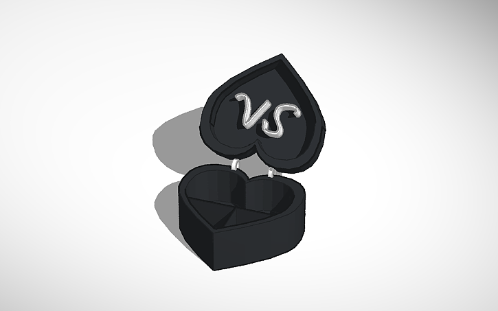 3D design heart box & heart cover | Tinkercad