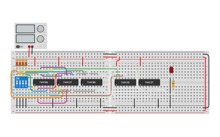 Circuit design FUNCION 2 DIGITALES 3 | Tinkercad