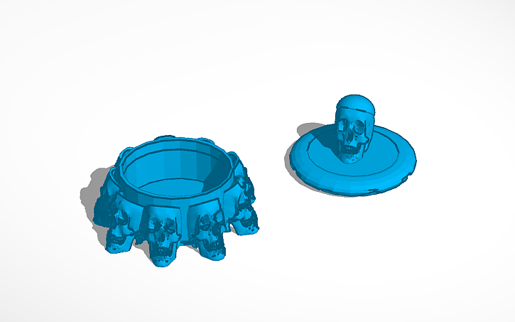 3D design Skull stash box | Tinkercad