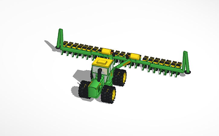 3d Design 7520 Jondeer With 22 Row Corn Planter Tinkercad