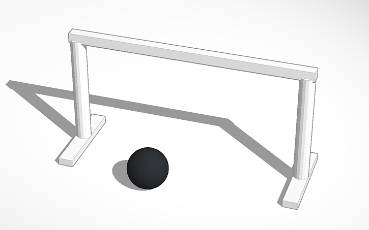 3D design soccer net - Tinkercad
