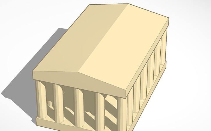 3D design Parthenon | Tinkercad