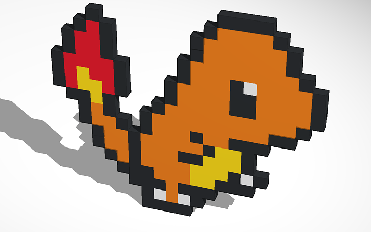 3D design Charmander - Tinkercad