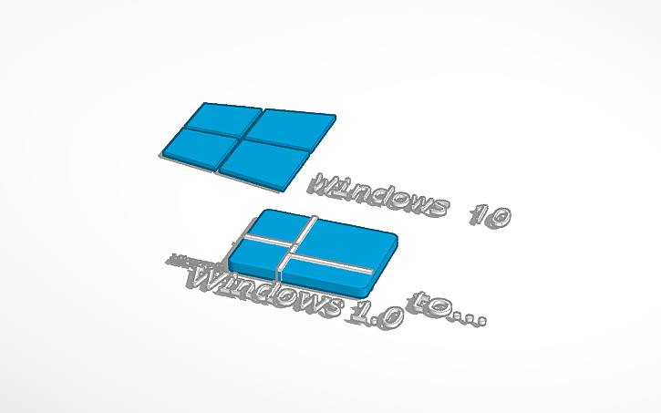 3D design Windows 1.0 - Tinkercad