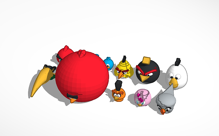 3D design Lego-compatible Angry Birds collection Vol. 1 | Tinkercad